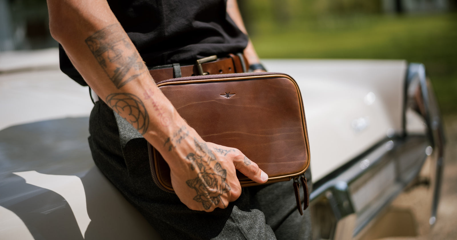 leather tech organizer – Satchel & Page